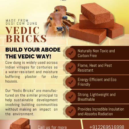 Desi Cow Dung Bricks