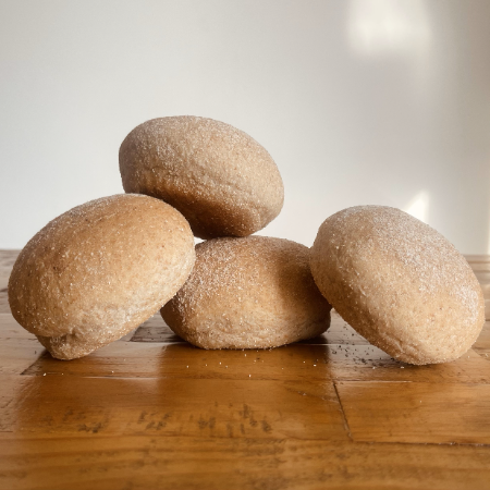 Organic Brown Baps (Pack of 4)