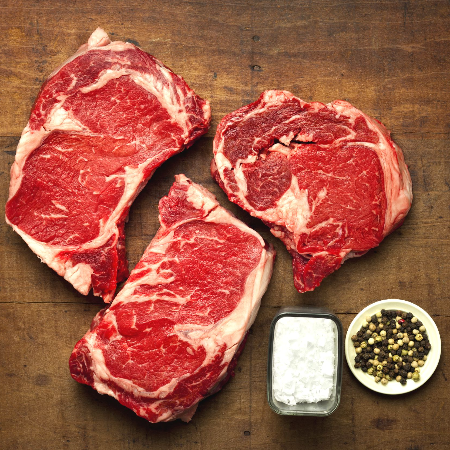 Beef Ribeye Portioned ( 2 x 300g)